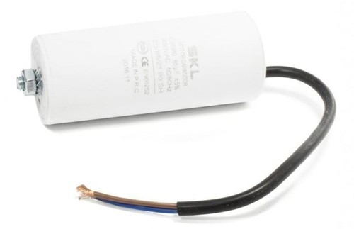 Motor Run Capacitor 65uF/450V GRD with Cable Cylinder Universal ...