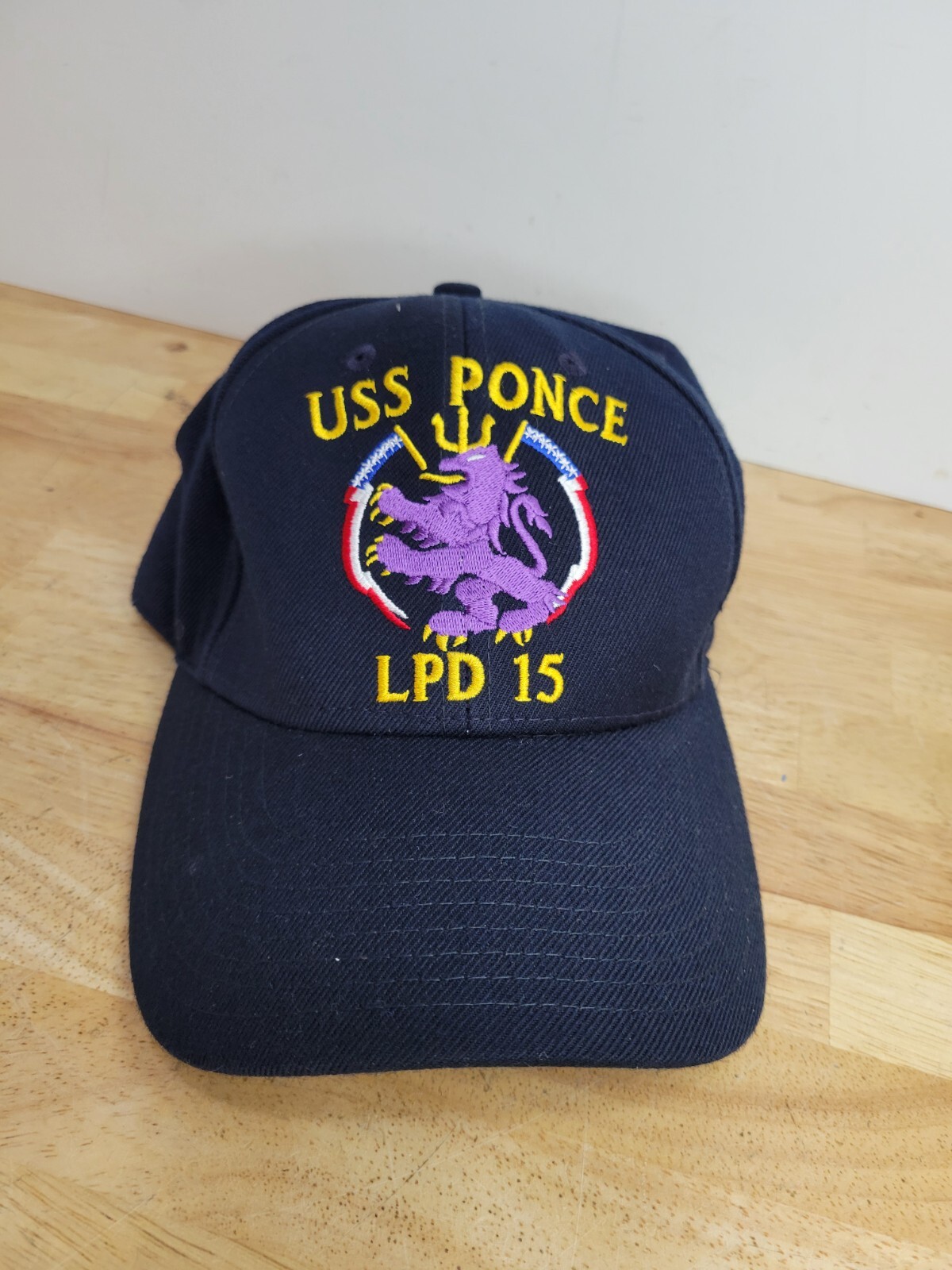 The Corps USS Ponce LPD 15 Logo Blue Baseball Cap Hat… - Gem