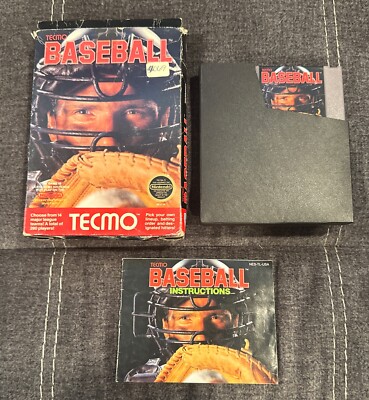 Tecmo Baseball Nintendo NES ~ Complete In Box w Manual! ~ Fast Shipping ...