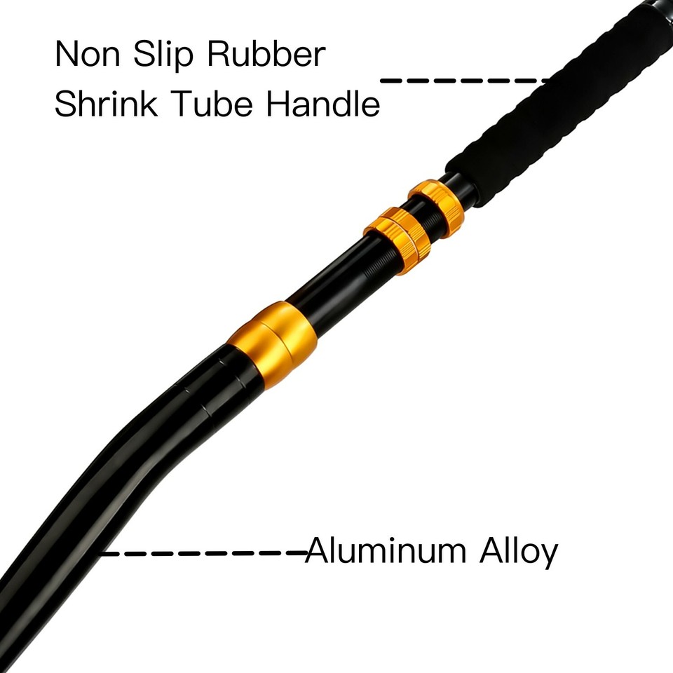 Premium Fishing Rod 2Piece Saltwater Offshore Trolling Rod Big Game ...