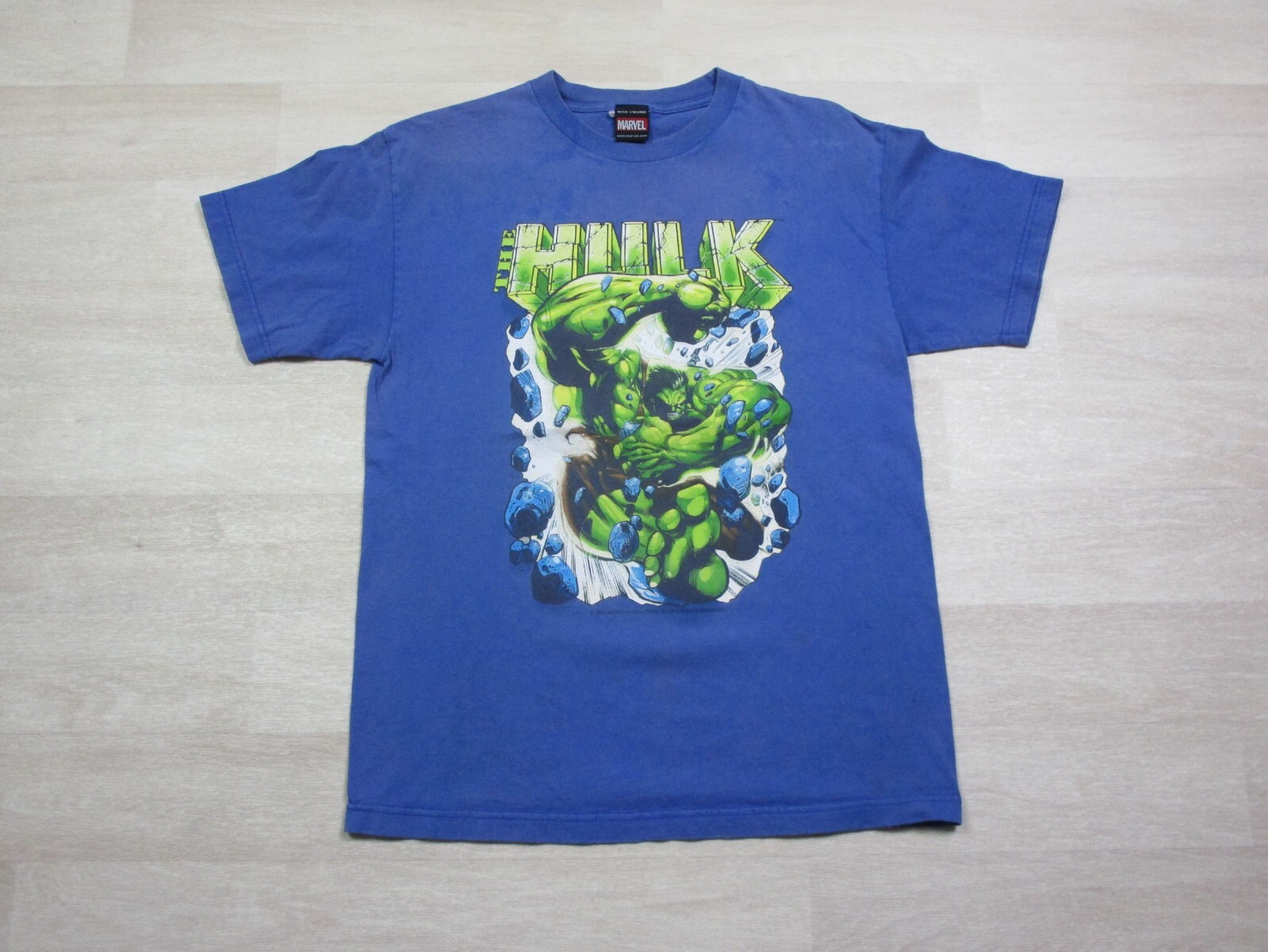 VINTAGE MARVEL MAD ENGINE Incredible HULK GRAPHIC T S… - Gem