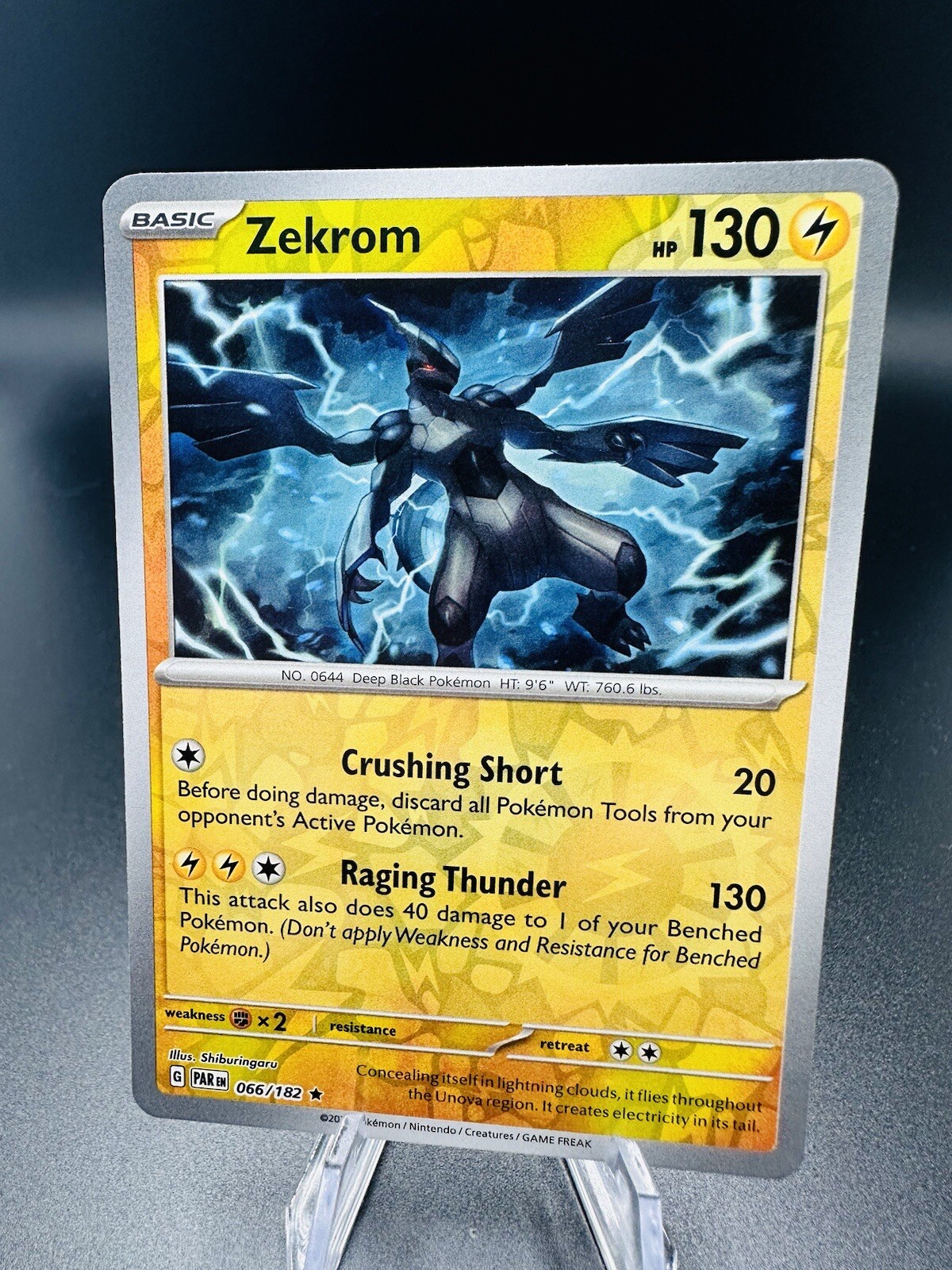 Pokemon TCG - Reverse Holo Zekrom 66/182 - Paradox Rift 2023 | eBay