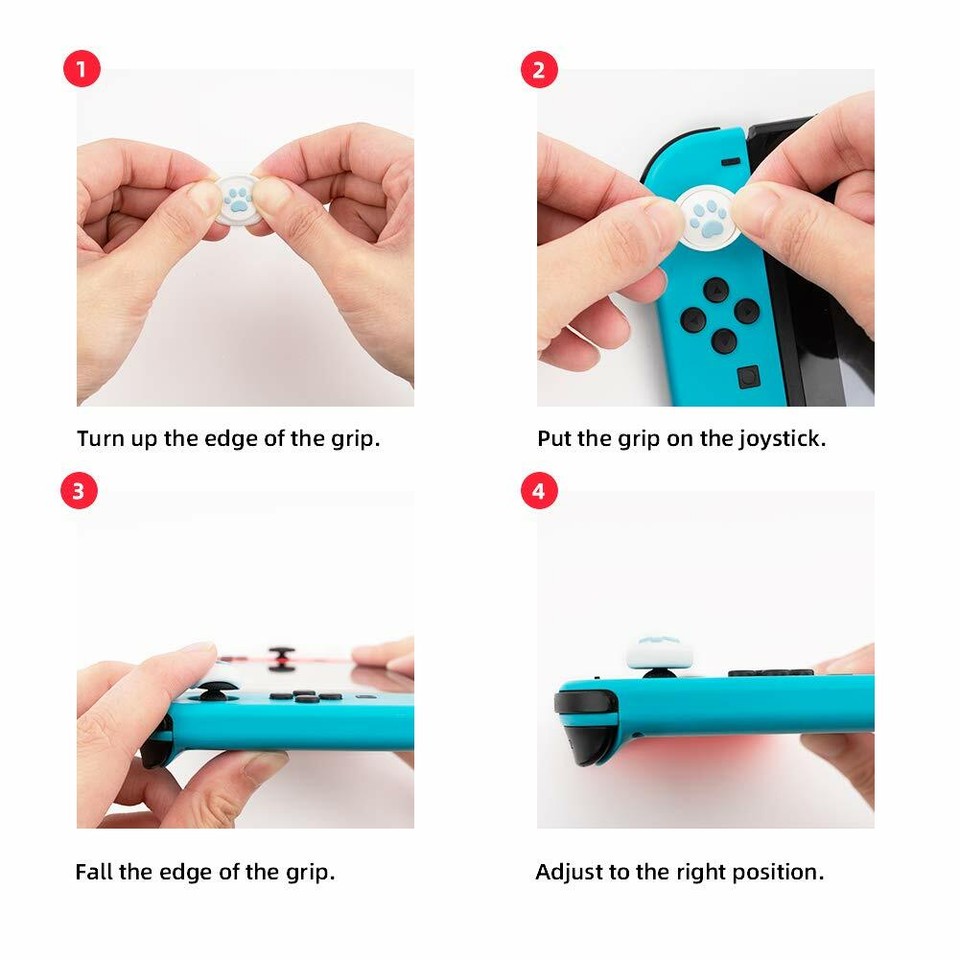 GeekShare Thumb Grip Cap Joystick Silicone Cover For Nintendo Switch ...