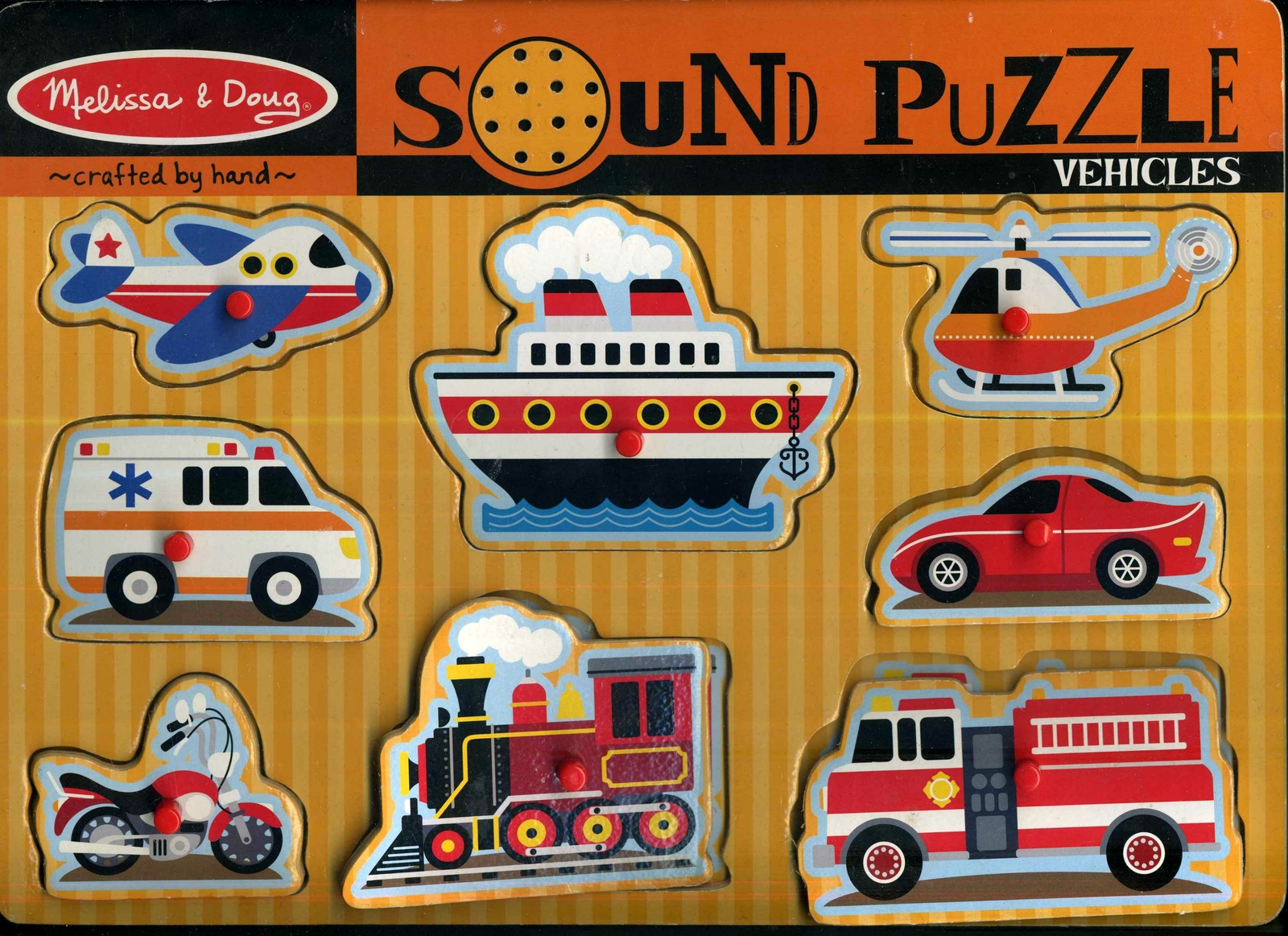 Melissa & Doug Vehicles Sound Puzzle | eBay