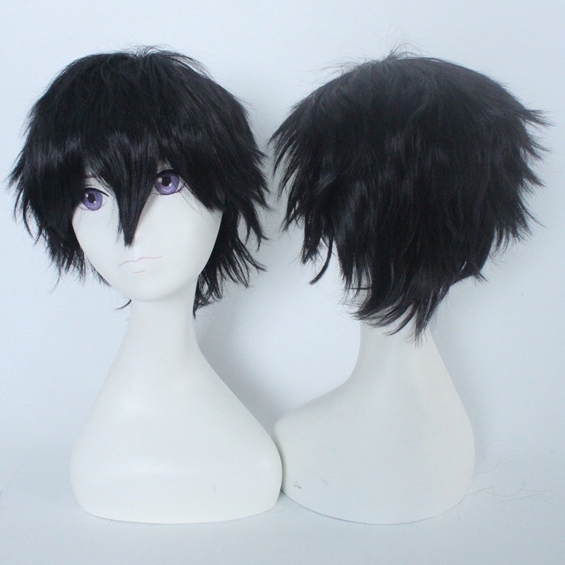 New Multi Color Men Boy Short Straight Hair Wig Anime Party Cosplay ...
