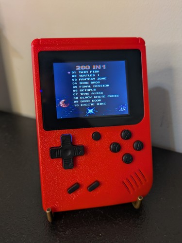 Merkury Innovations Arcade Fun Portable Game Console 200 Games (RED ...