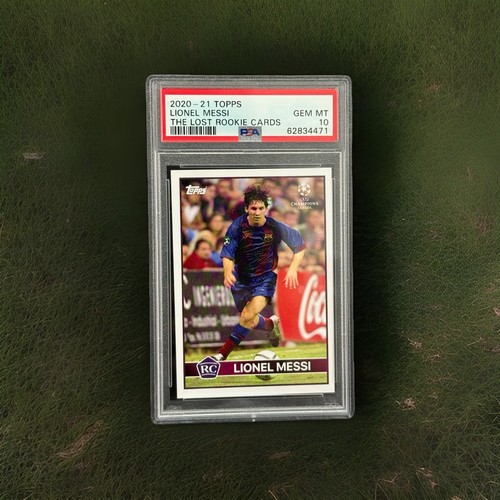 2020-21 Topps The Lost Rookie Barcelona RC Lionel Messi PSA Gem Mint 10 ...