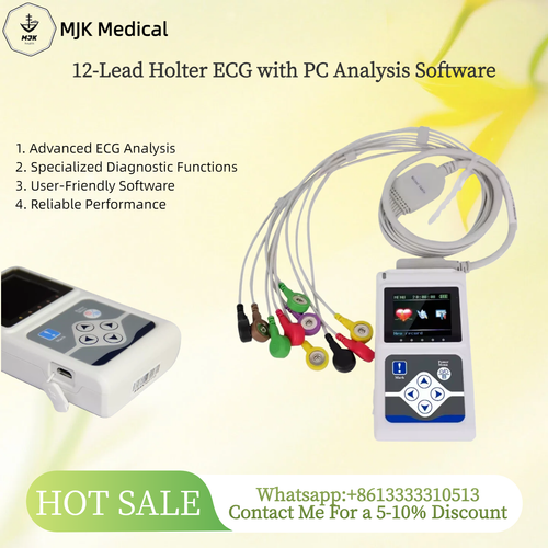 Professional TLC5000 12-Channel Holter ECG Machine -24-Hour Portable ...