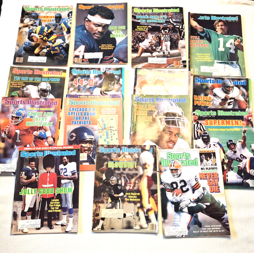 15 Sports Illustrated Magazines~NFL Covers~Payton, Allen, Walker~1981 ...