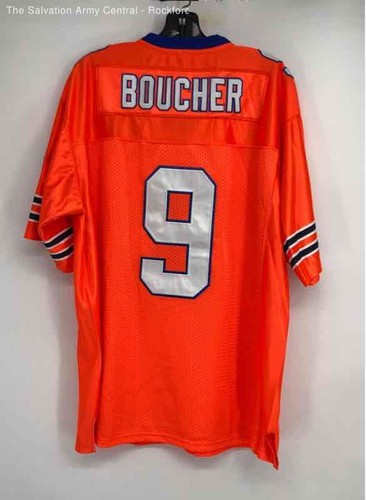 Mens Orange Blue The Waterboy Bobby Boucher #9 Football Jersey Size ...