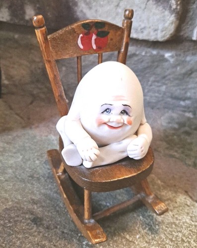 Vintage 1996 Humpty Dumpty Egg Sitting On A Rocking Chair Allyson Nagel ...