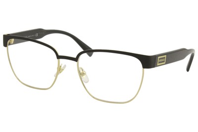 Versace Women's Eyeglasses VE1264 VE/1264 1436 Black/Gold Optical Frame ...