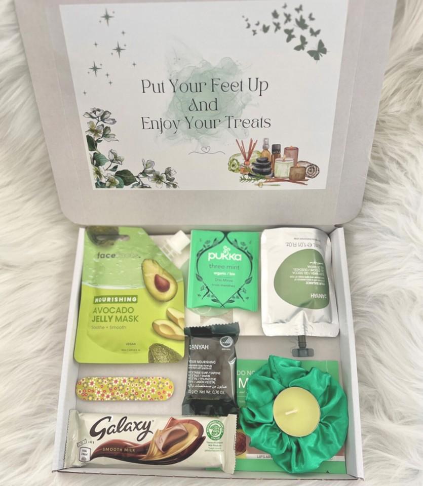 Ladies Pamper Hamper Gift Spa Box Set For Her Personalised Letterbox ...