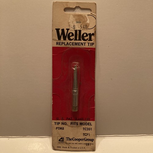 Weller Solder Replacement Tip PTM8 (47354), Fits TCP1/TC201 Made In USA ...