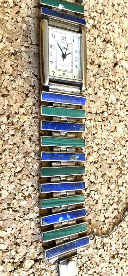 Ladies Watch Sterling Silver Watch With Multi Genuine Stones | eBay