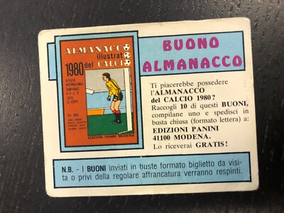 BUONO ALMANACCO FUORI RACCOLTA PANINI 1979/80 OTTIMO | eBay