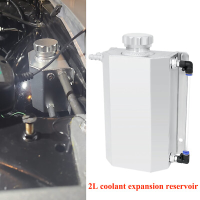 Universal 2L Aluminum Coolant Radiator Overflow Reservoir Expansion ...