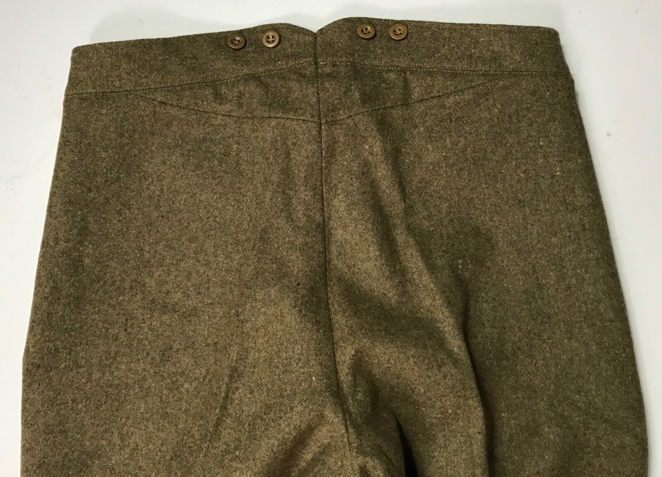 WWI BRITISH P1902 WOOL SERVICE DRESS COMBAT FIELD TROUSERS- XLARGE 38 ...