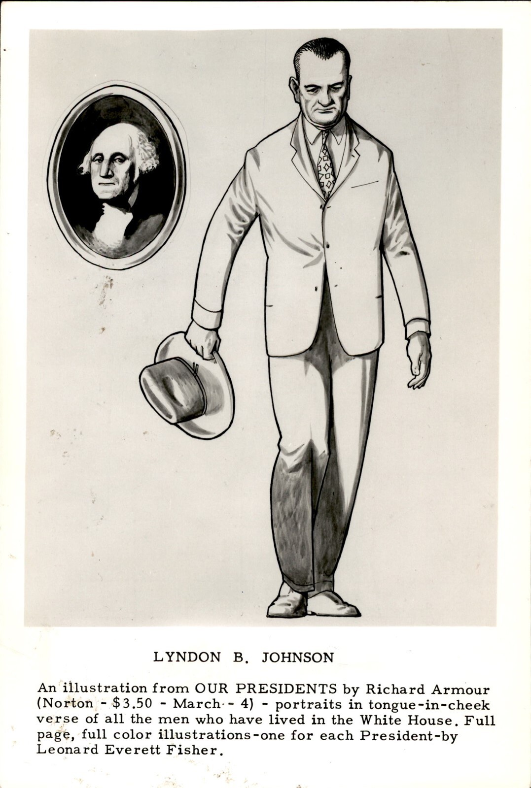 Lyndon B Johnson Cartoon Drawing