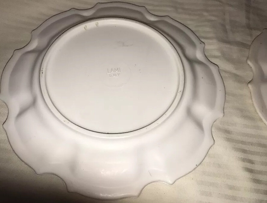 2 Vintage Lami Italy Fruit Plates Plastic Multi- Color Wall Decor 7.25 ...