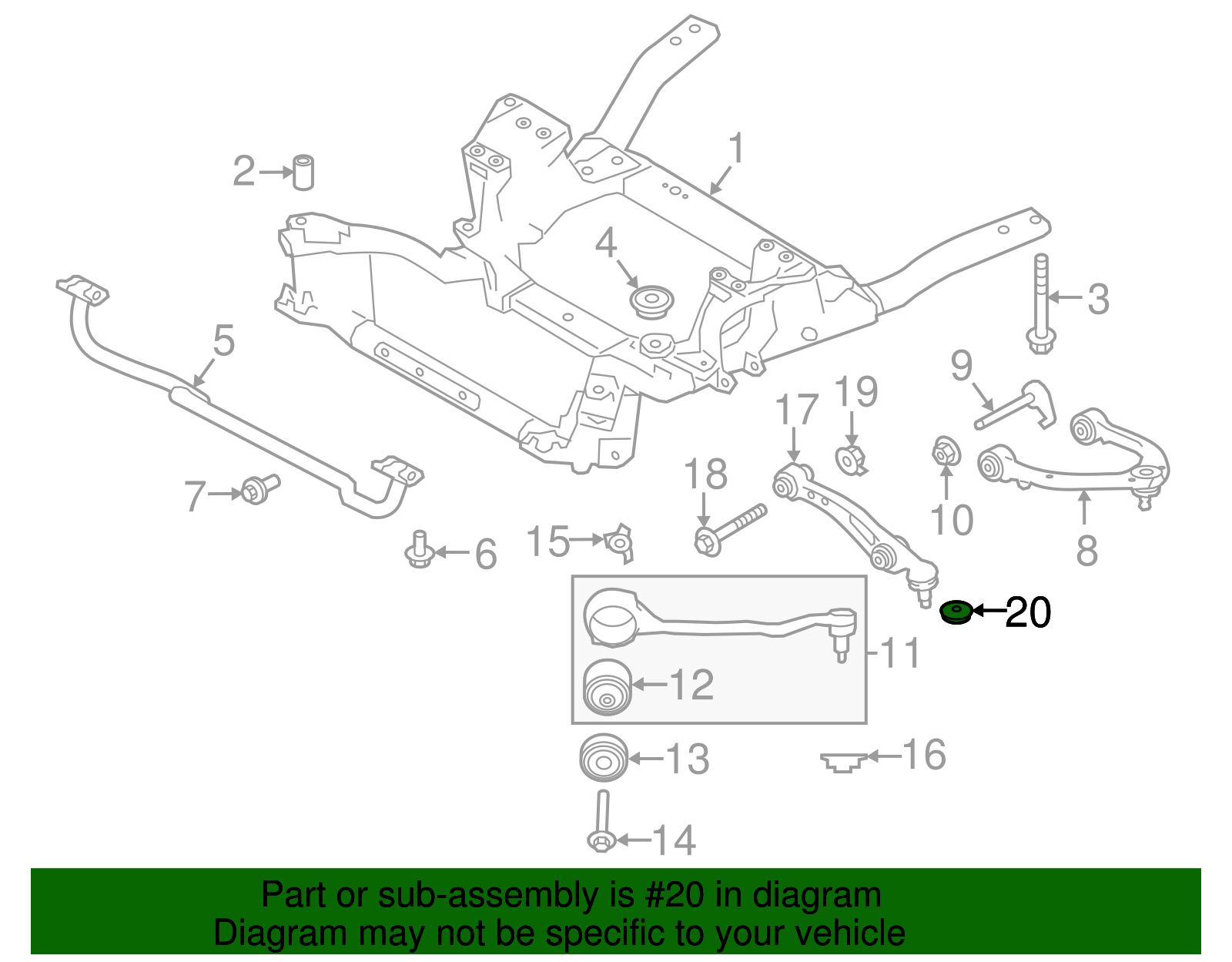 Land Rover Discovery L462 Front Lower Control Arm Nut LR034221 OEM for ...
