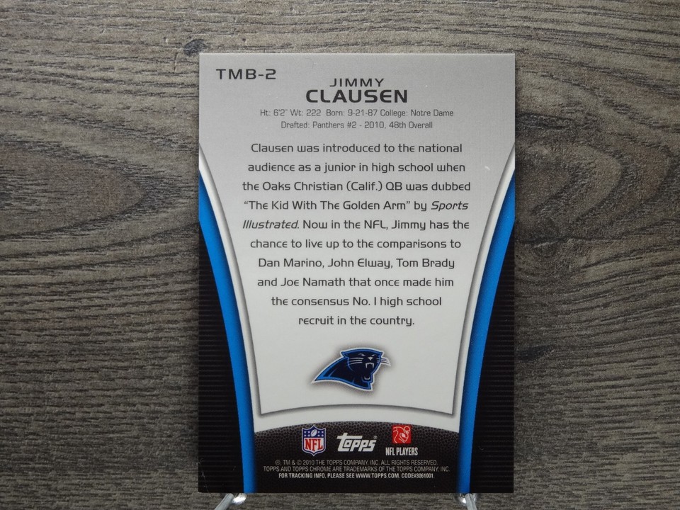 2010 Topps Chrome Retail Exclusive Rookie Refractors #TMB2 Jimmy ...