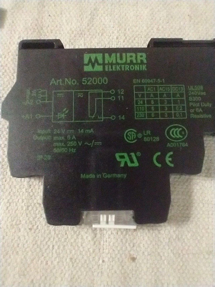 MURR ELEKTRONIK 52005 INPUT RELAY | eBay