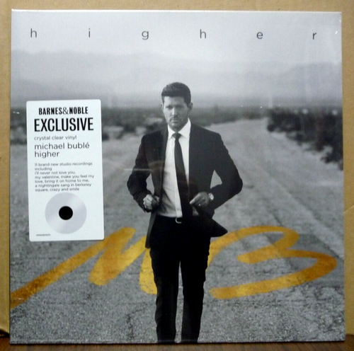 MICHAEL BUBLE Higher CRYSTAL CLEAR COLORED VINYL LP BARNES & NOBLE New ...