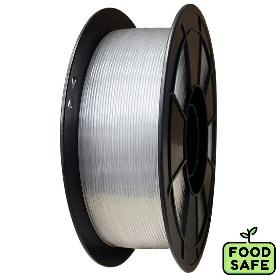 Food Safe 1.75mm PETG Filament 1KG,3D Printer Filament Black PETG Easy ...