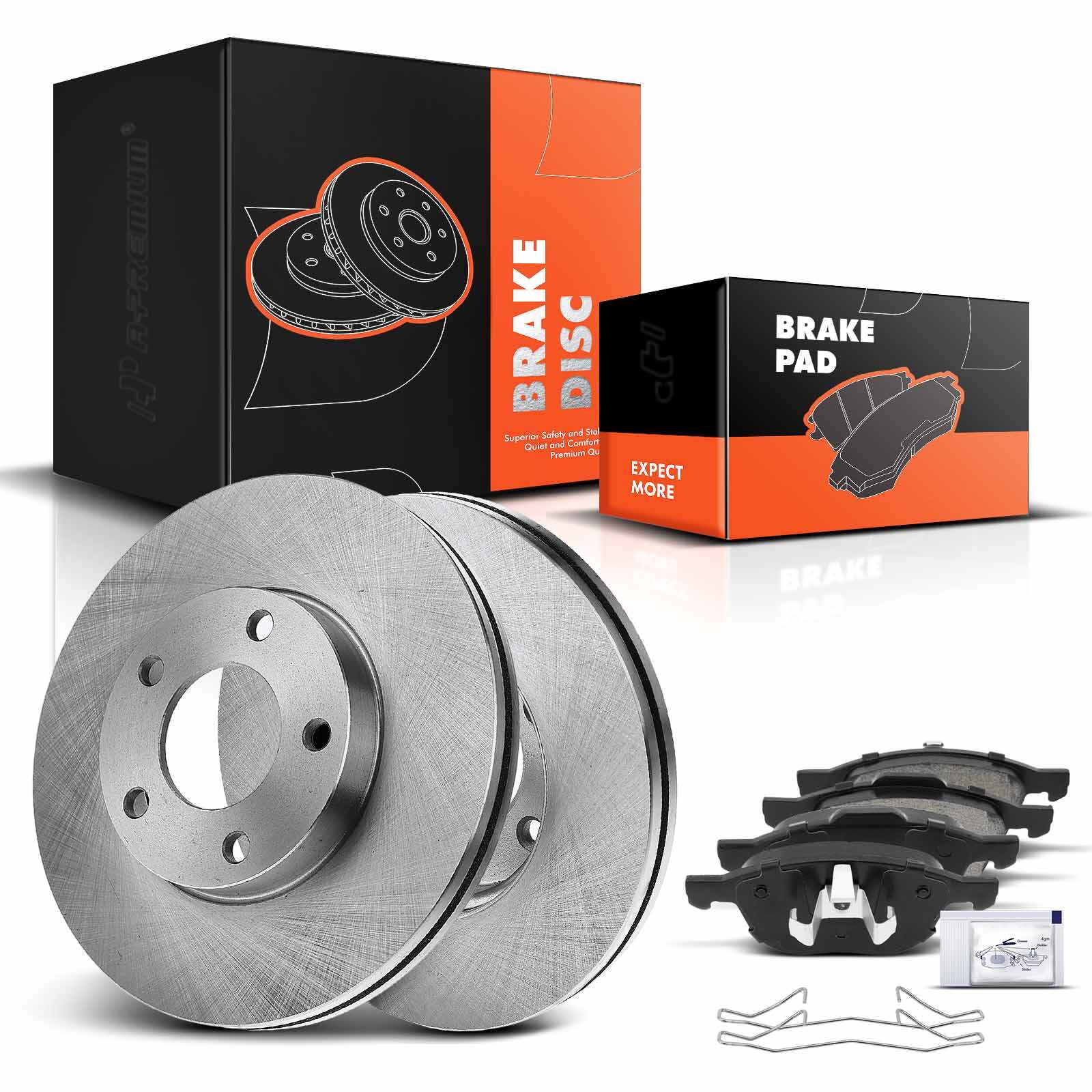 Front Disc Brake Rotor & Ceramic Brake Pads for Mazda 3 2004 2005-2013 ...