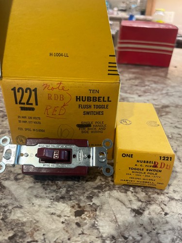 hubbell flush toggle switches | eBay