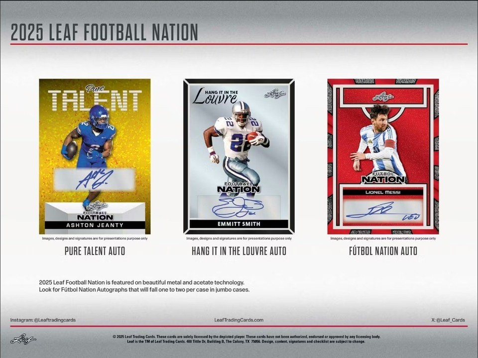 Kevin KC Concepcion 2025 Leaf Football Nation Hobby Case 12Box Break | eBay