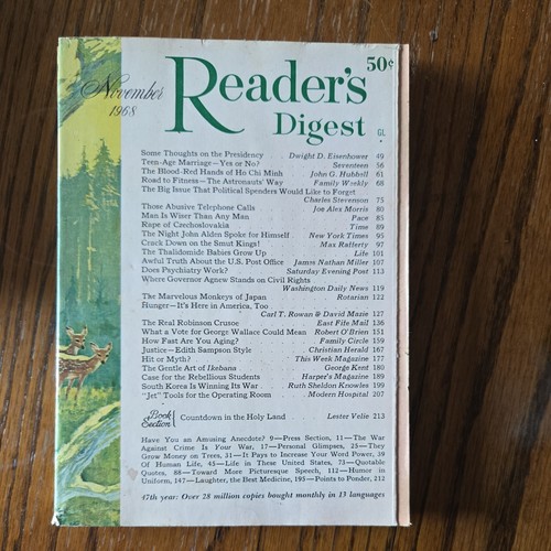 Reader's Digest Magazine November 1968 | eBay