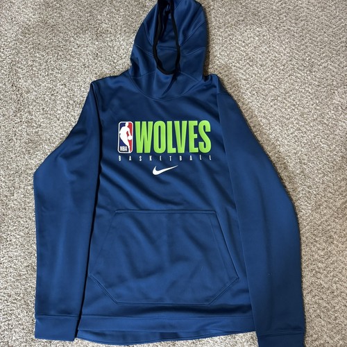 Minnesota Timberwolves Hoodie Mens Medium NBA Basketball Wolves Nike ...