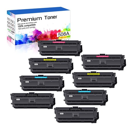 8PK CF360A Toner Set Fit for HP 508A Color LaserJet M553x Flow MFP ...