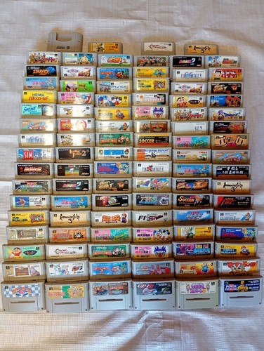 Lot of 100 Nintendo Super Famicom Game Cartridges SFC Untested Bulk ...