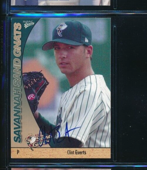 2004 Multi-ad #7 Clint Everts Savannah Sand Gnats Signed Autograph ...