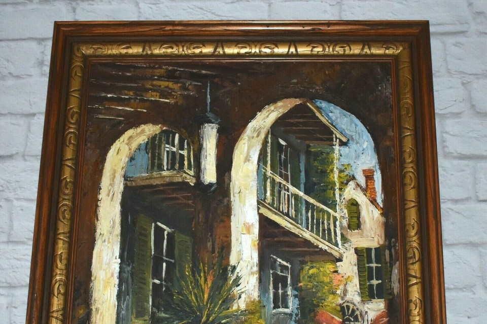 Original AL FEDERICO "ADLER" Oil on Board Painting Listed Artist Signed ...