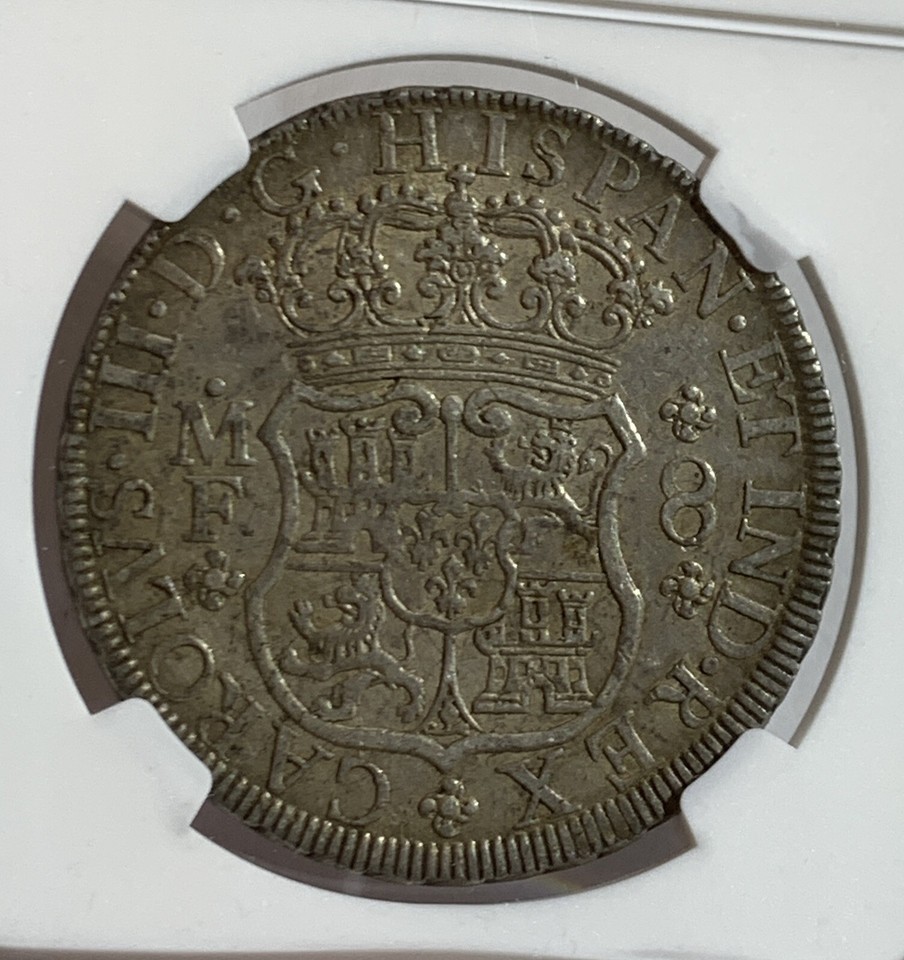 1770 MO MEXICO 8 REALES SILVER COIN PILLAR TYPE NGC AU53 | eBay