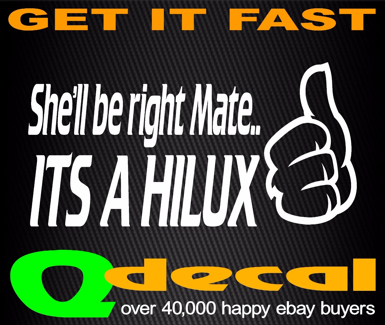 for Toyota HILUX 4X4 sr5 4wd decal FUNNY Aussie sticker 200mm | eBay