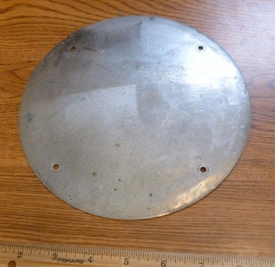AIRCRAFT WHEEL HUBCAP FOR LARGER WHEEL, POSSIBLY 10" - SEE INFO BELOW ...