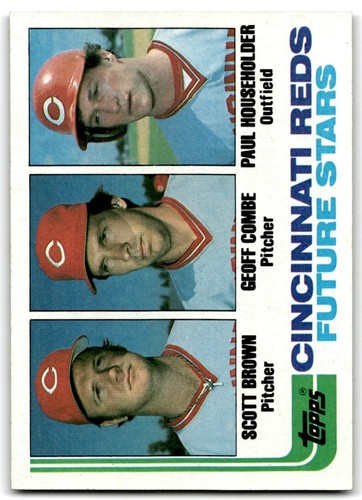 1982 Topps Reds Future Stars - Scott Brown/Geoff Combe/Paul Householder ...