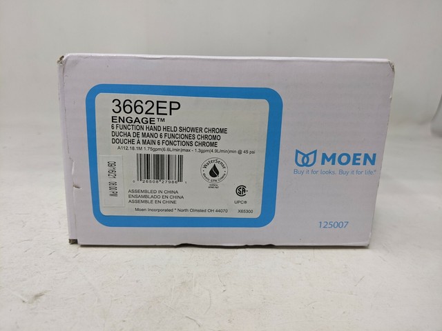 Moen 3662EP Engage 1.75 (GPM) Multi-Function Hand Shower Package - Chrome for sale online | eBay