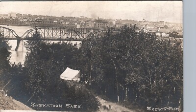 BIRDS EYE VIEW saskatoon sk real photo postcard rppc skewis canada | eBay