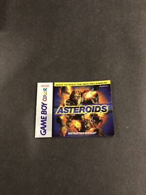 asteroids gameboy color manual only | eBay