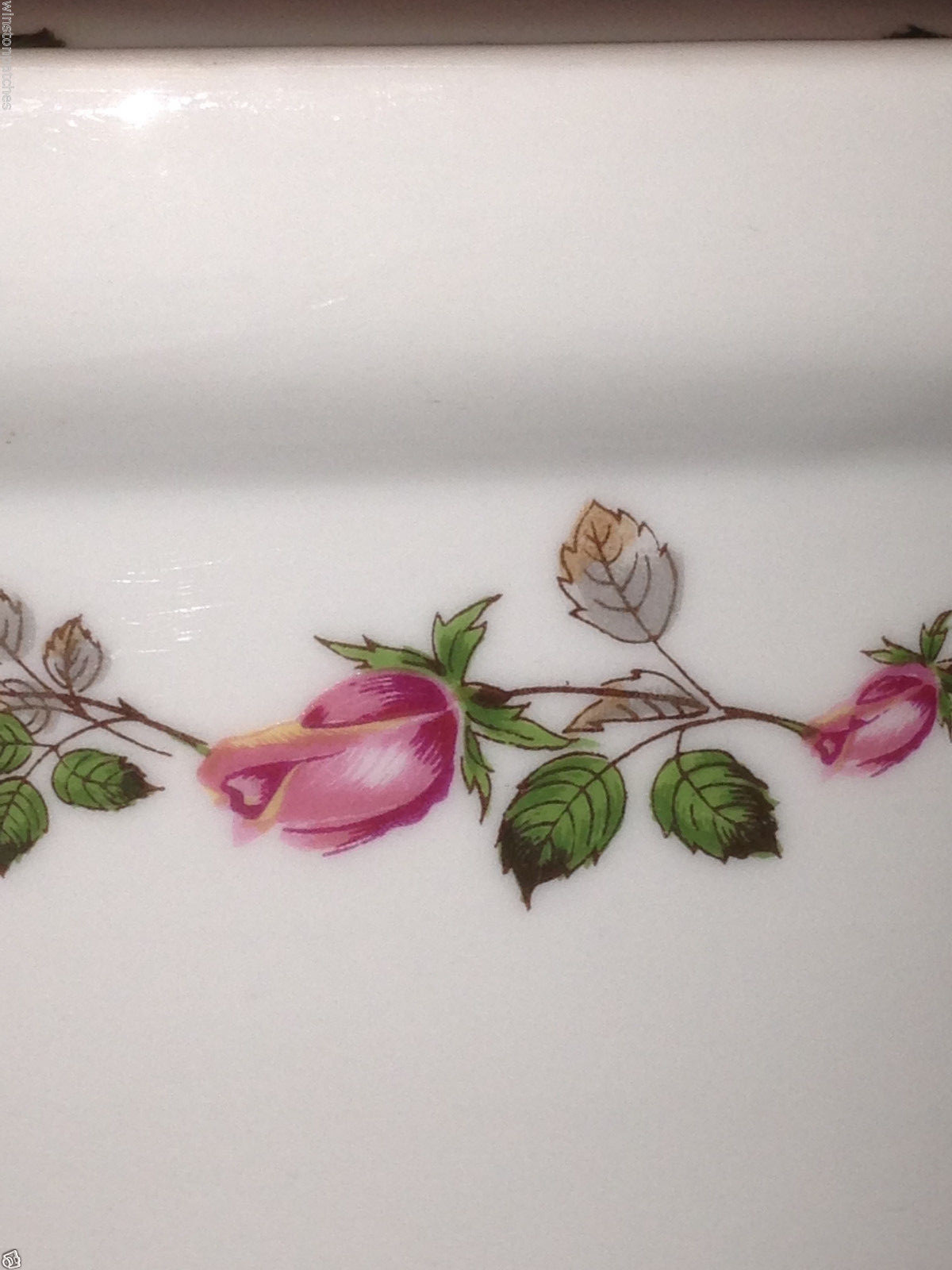 CHAMART APILCO FRANCE PORCELAIN COVERED OVAL BOWL DISH 8 3/4" PINK ...