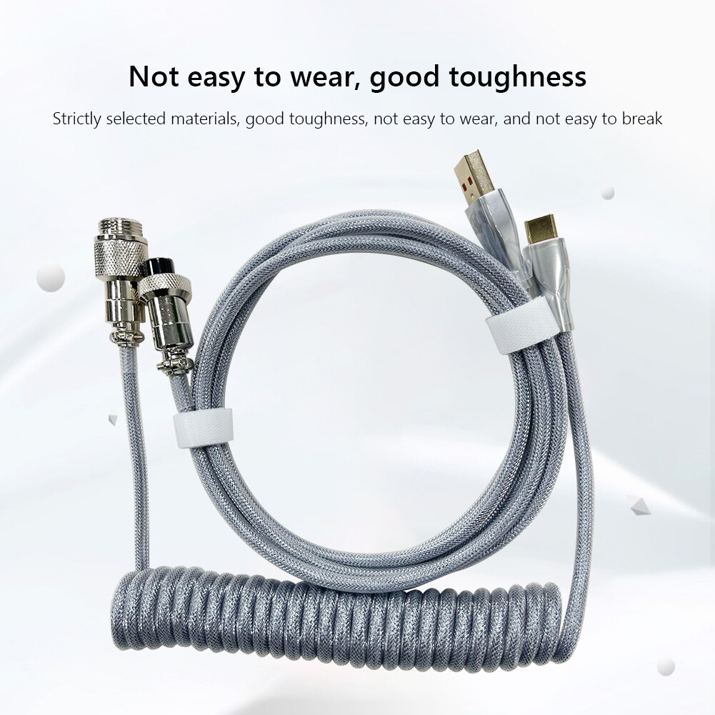 Mechanical Keyboard Aviator Cable Type-C USB Wire Kit (Silver Gray) | eBay