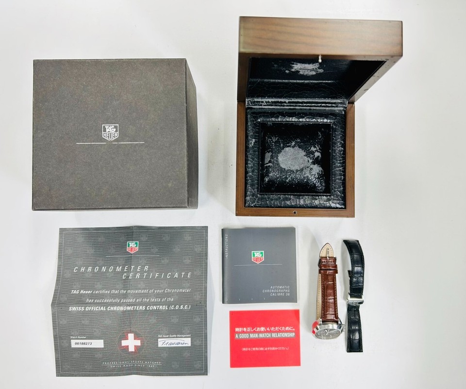 Discount Tag Heuer Monza Calibre 36 CR5110.FC6175 Mens Watch Excellent ...