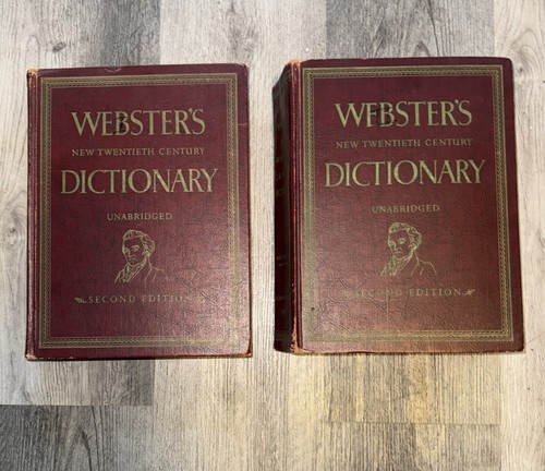Webster Comprehensive Dictionary Unabridged Edition 1959 Set of 2 | eBay