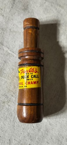 Vintage Faulk's WA33 Duck Call 2x International Champion Lake Charles ...